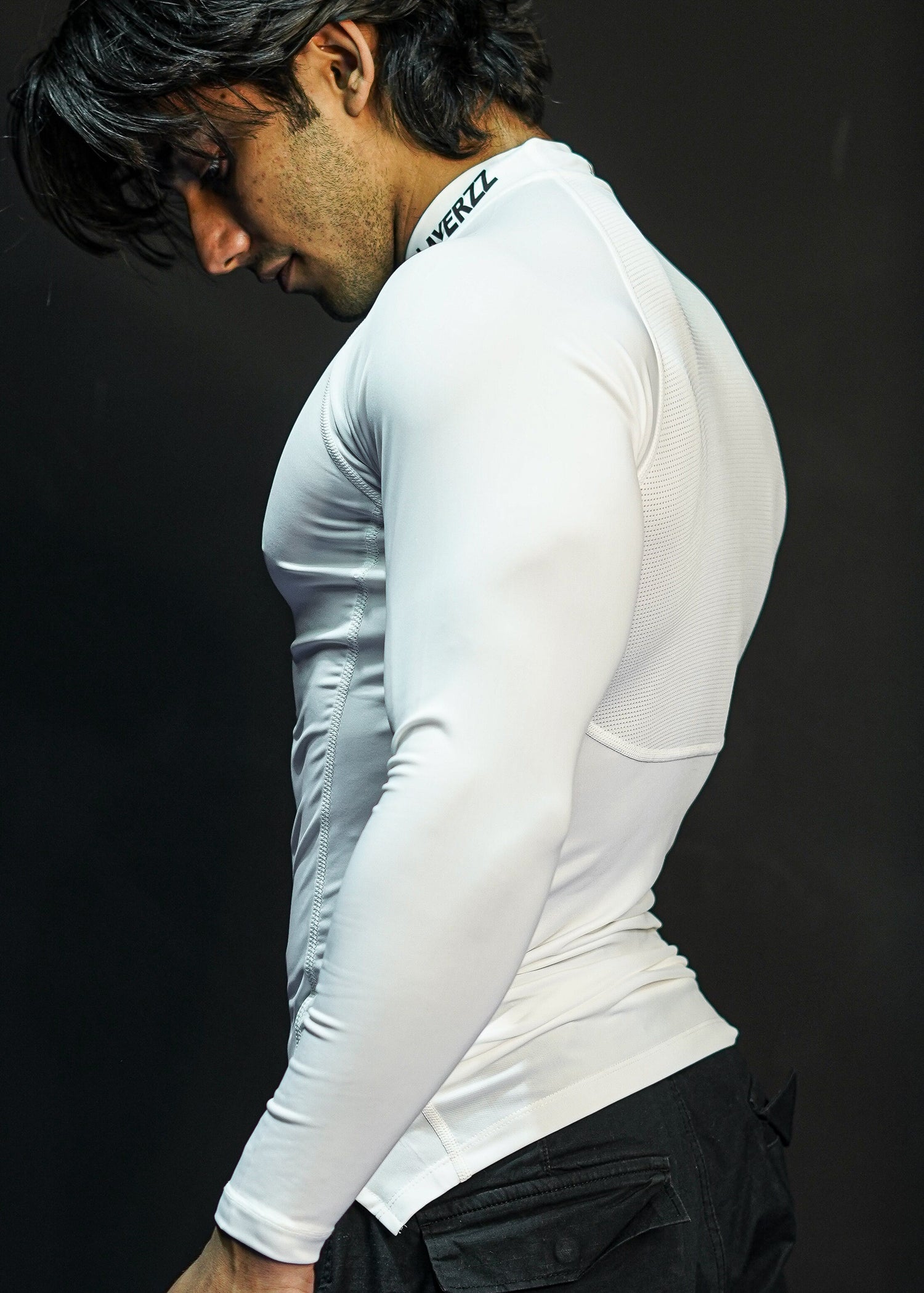 Mock neck compression full sleeve - White | Best Price in 2024 at ...